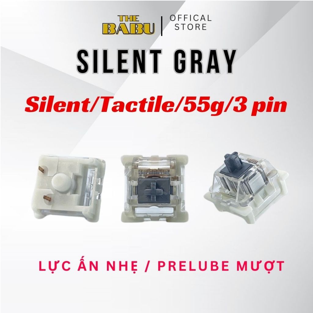 Switch Outemu Silent Lime Peach Crystal Gray White Yellow công tắc bàn phím Switch Silent yên ...