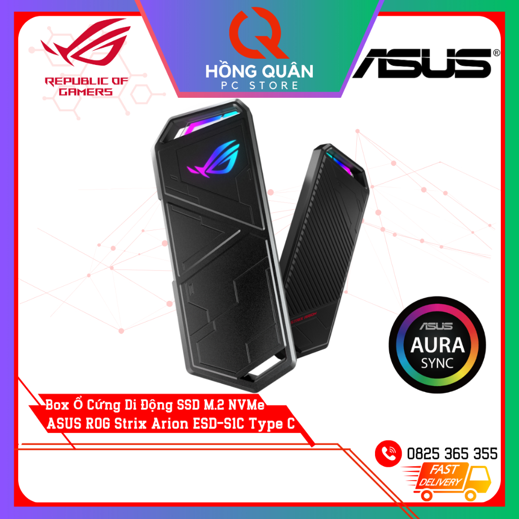 Box Di Động Hộp Đựng Ổ Cứng SSD M.2 NVMe ASUS ROG Strix ARION ESD-S1C ...
