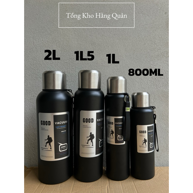 Bình Giữ Nhiệt Bằng Thép Không Gỉ GOOD VACUUM Dung Tích Lớn 600-800-1000-1500-2000ml | Shopee ...