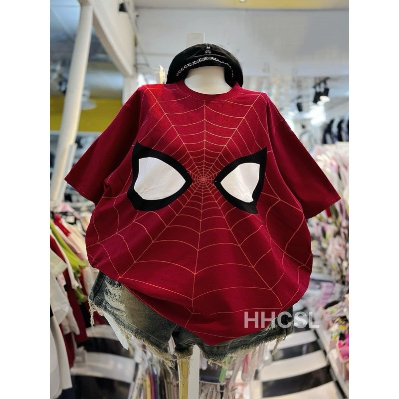 Áo thun nữ tay lỡ chất cotton su SIÊU NHÂN NHỆN phong cách HÀN QUỐC ...