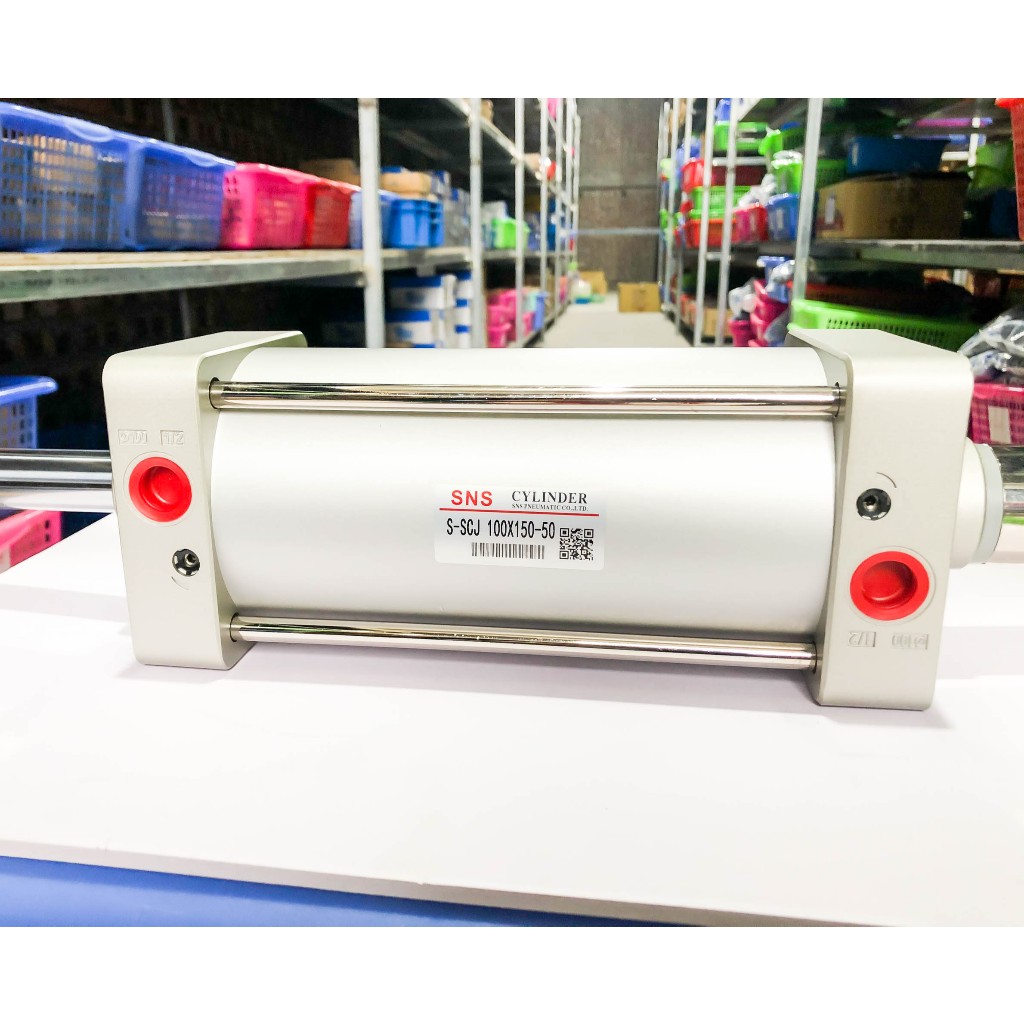 Xi lanh hai đầu chỉnh SNS SCJ 100 - Xi lanh khí nén SNS ( chính hãng ...