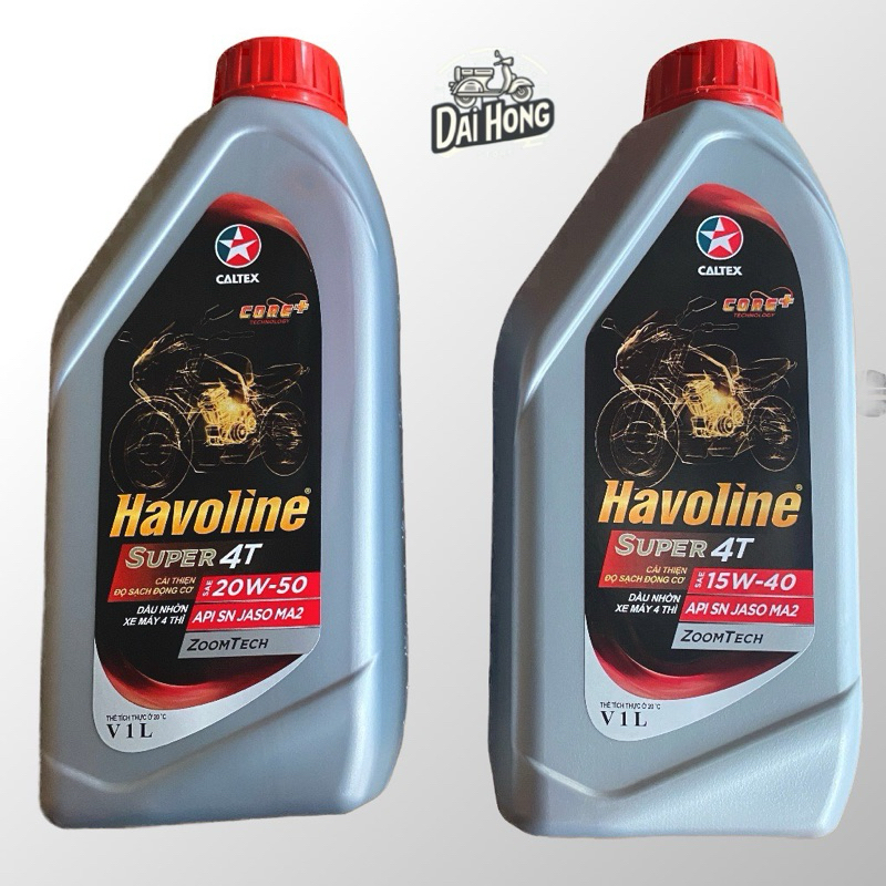 CALTEX HAVOLINE SUPER 15W40 VÀ 20W50 1 lít và 0.8 lít | Shopee Việt Nam
