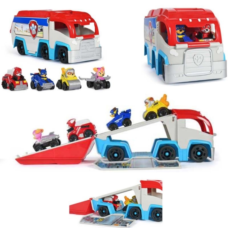 Đồ chơi Paw Patrol: Xe cứu hộ mini Paw Patroller kèm 4 chó cứu hộ Chase ...