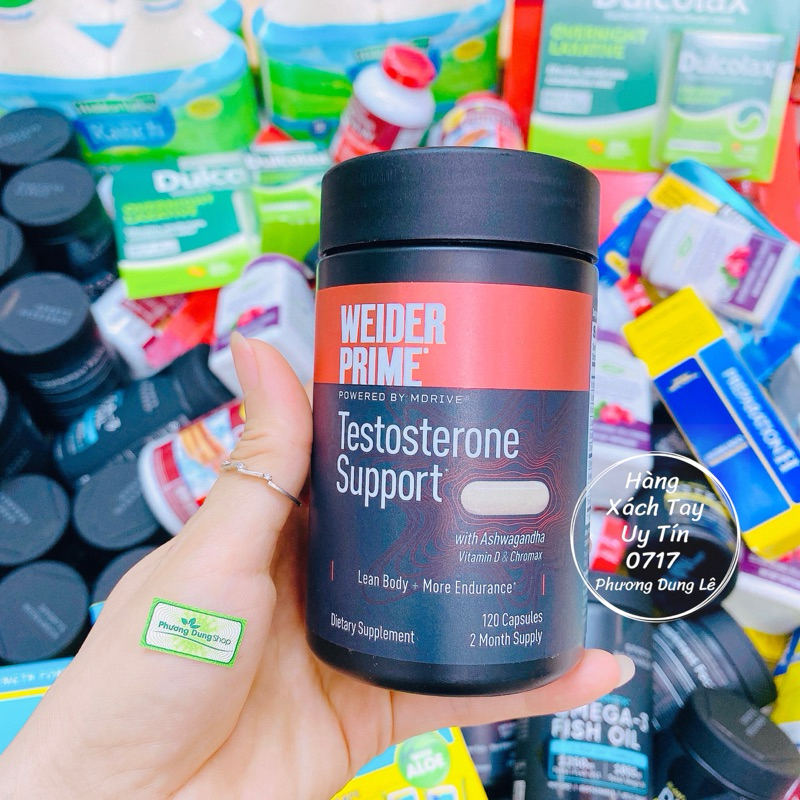 120 Viên uống bổ sung testosterone cho nam Weider Prime Testosterone ...