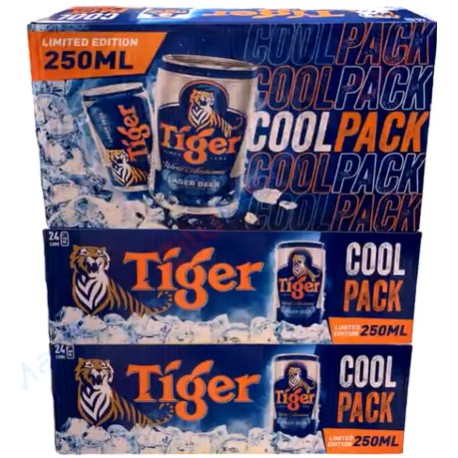 DATE 1/10/2025-Bia Tiger Cool Pack (thùng 24 lon) loại 250ml | Shopee ...