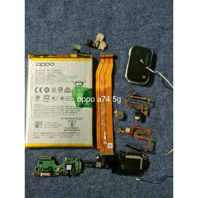 Linh kiện Oppo a74 5g / Cụm sạc , cáp nối main, loa trong , loa ngoài ...