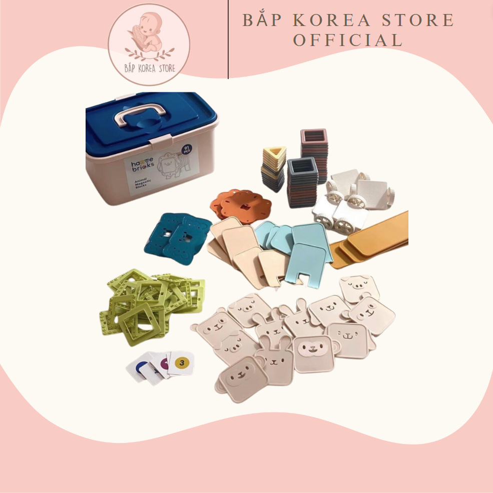 BỘ XẾP HÌNH NAM CHÂM HAAVE BRICKS | Shopee Việt Nam