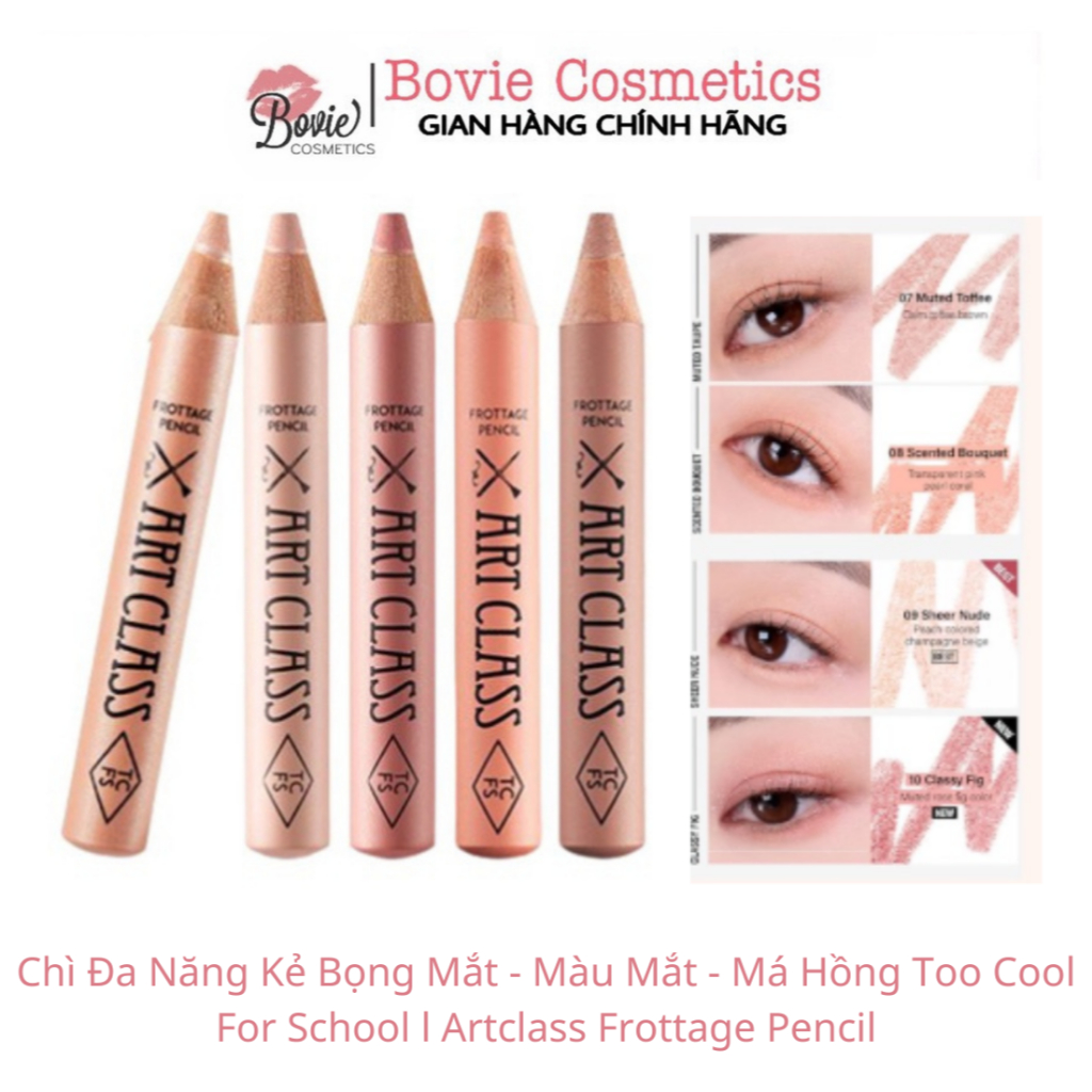 Chì Đa Năng Kẻ Bọng Mắt - Màu Mắt - Má Hồng Too Cool For School l Artclass Frottage Pencil ...