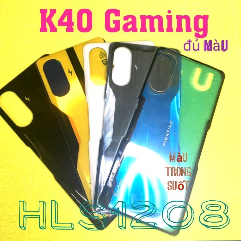 Nắp lưng redmi k40 gaming edition kính, mặt lưng xiaomi redmi k40 ...
