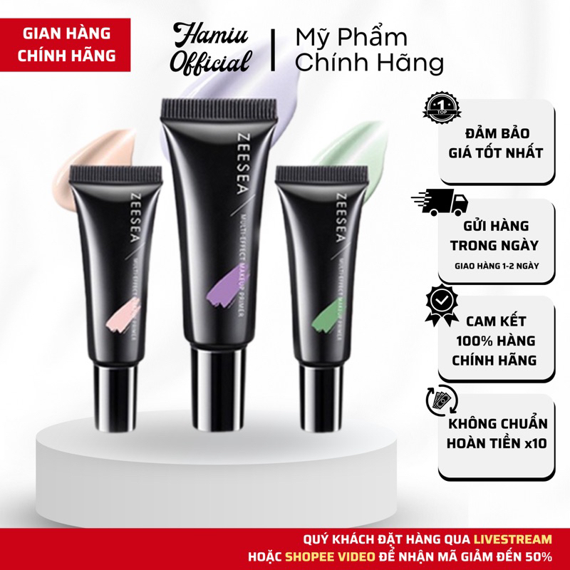 Zeesea Kem lót trang điểm SPF50 PA++++ sơn lót nền tạo lớp màng bảo vệ dưỡng ẩm làm sáng chăm ...