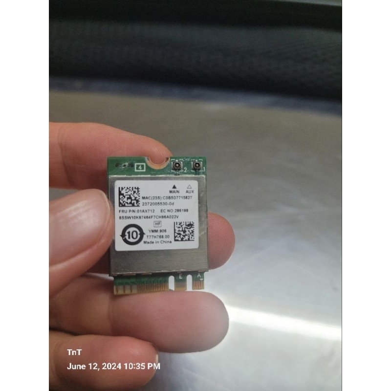 Card wifi laptop REALTEK RTL8822BE WIRELESS 802.11AC WLAN BLUETOOTH 4.2 ...