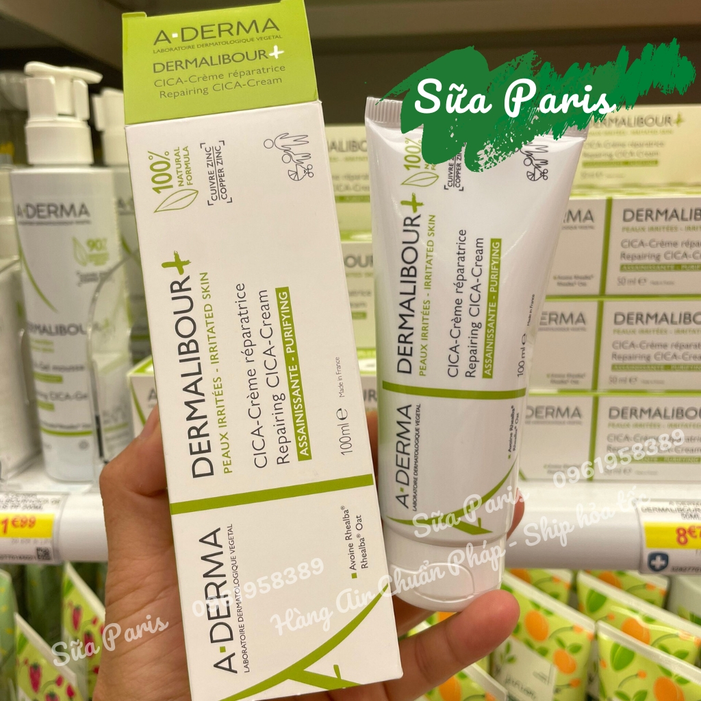 Kem A derma Dermalibour 100ml dưỡng ẩm, phục hồi, làm dịu da và KK cho ...