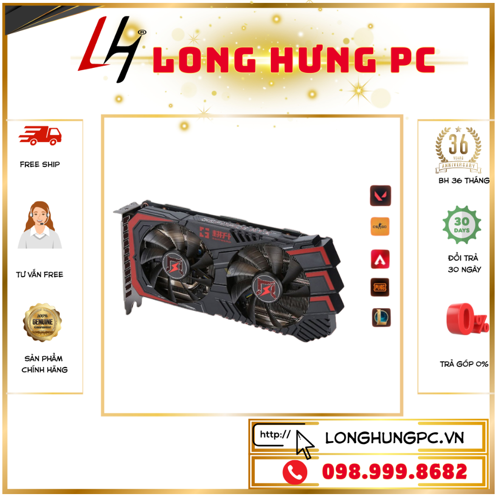 Card màn hình, VGA Cũ Gaiward 2060 Super 8G 2Fan, VGA 2060 cũ bảo hành ...