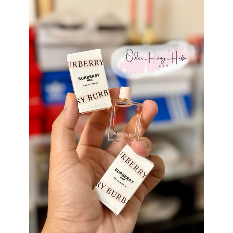 ( Bill Sephora ) 𝗕𝘂𝗿𝗯𝗲𝗿𝗿𝘆 𝗛𝗲𝗿 𝗘𝗮𝘂 𝗗𝗲 𝗣𝗮𝗿𝗳𝘂𝗺 Mini 5ml ( dạng chấm ...