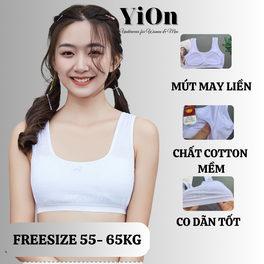 Áo lót học sinh cấp 2, cấp 3 mút liền màu trắng form to dành cho bé từ ...