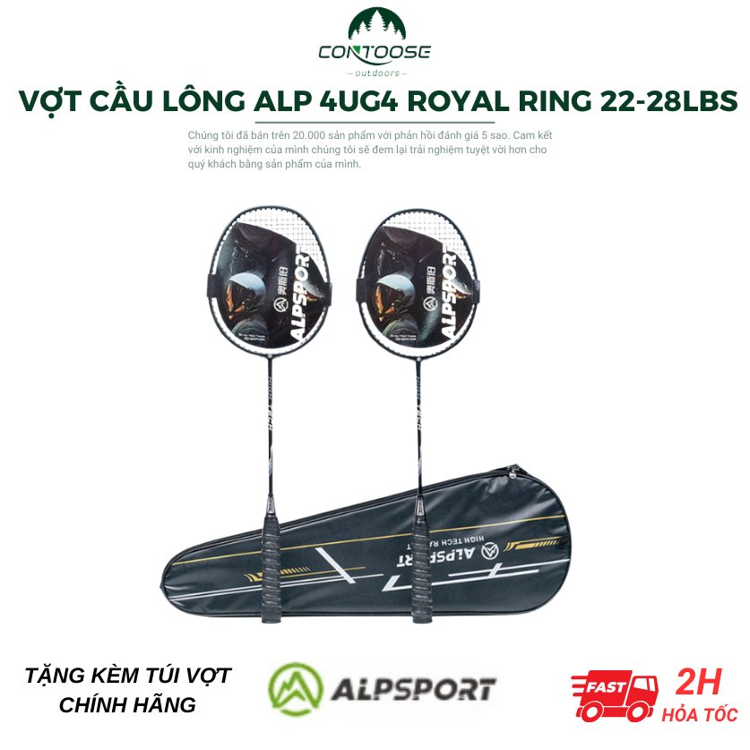 Vợt cầu lông full carbon 4U G5 ALP-SPORT RR Royal Ring 100% hoàn toàn ...