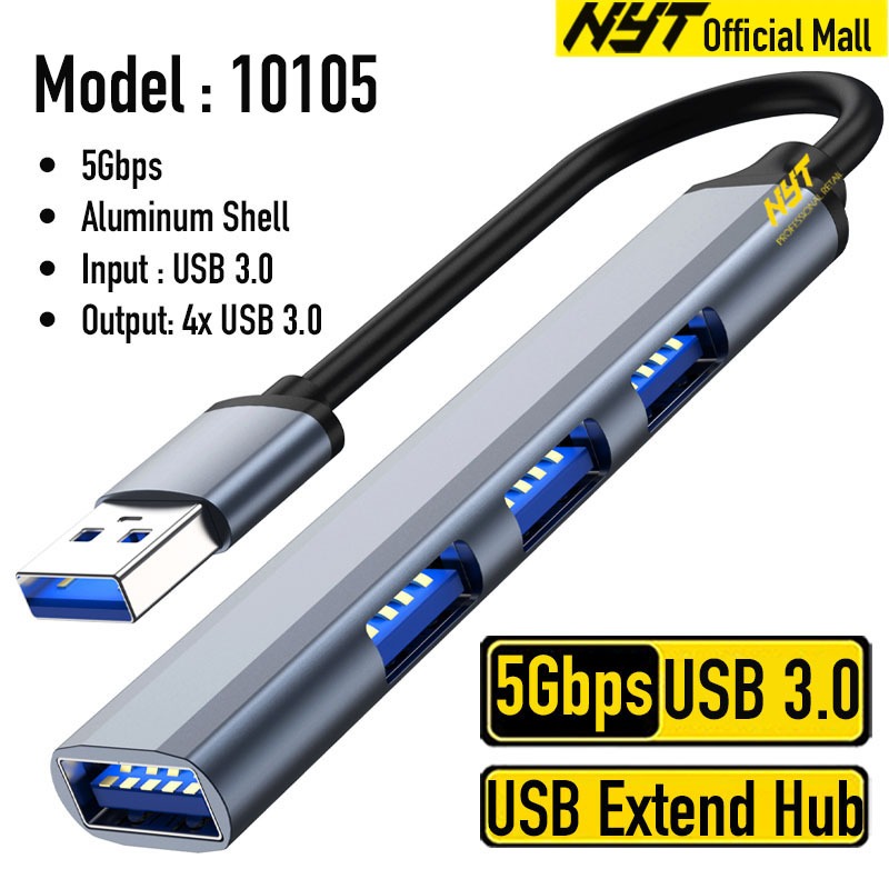 Bộ Chia USB 3.0 4 Cổng, 7 Cổng NYT N32 5Gbps Tốc Độ Cao Hợp Kim Nhôm Cao Cấp | Shopee Việt Nam
