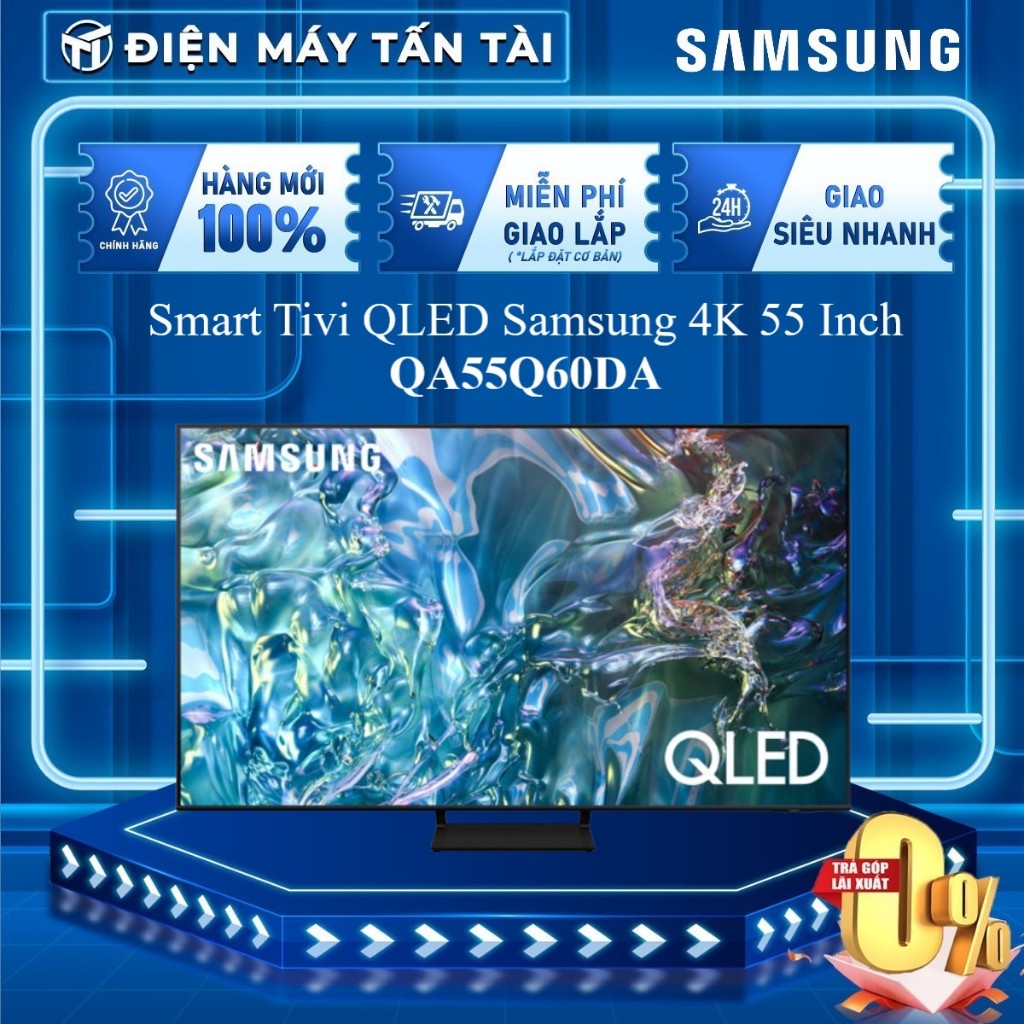 QA55Q60DA / QA55Q60BA - Smart Tivi QLED 4K 55 inch Samsung QA55Q60 - GIAO TOÀN QUỐC | Shopee ...