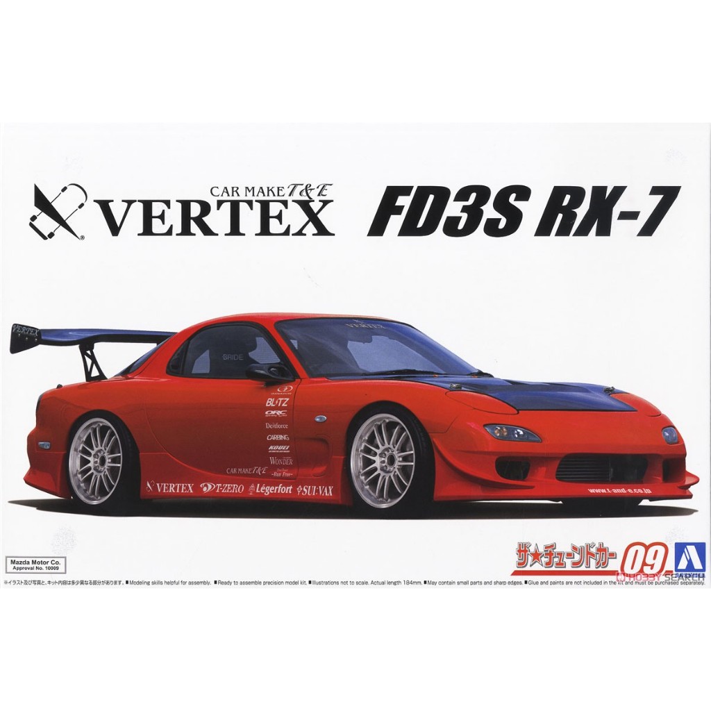 Ô TÔ - AOSHIMA - 05839 - 1/24 MÔ HÌNH XE OTO VERTEX FD3S RX-7 `99 | Shopee Việt Nam