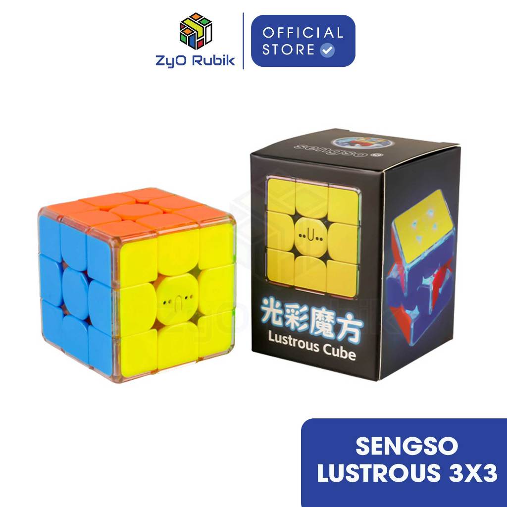 Rubik 3x3 SengSo Lustrous Magnetic Phát Sáng ShengShou Có Đèn- Rubic 3 ...