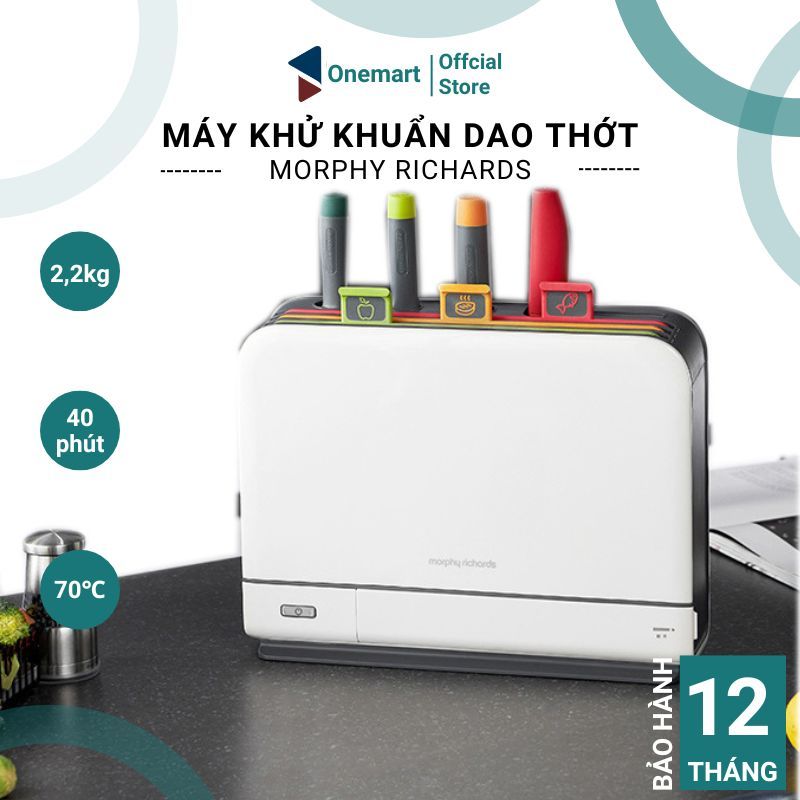 [Tặng kèm bộ dao thớt] MÁY KHỬ KHUẨN dao thớt Morphy Richards sấy khô ...