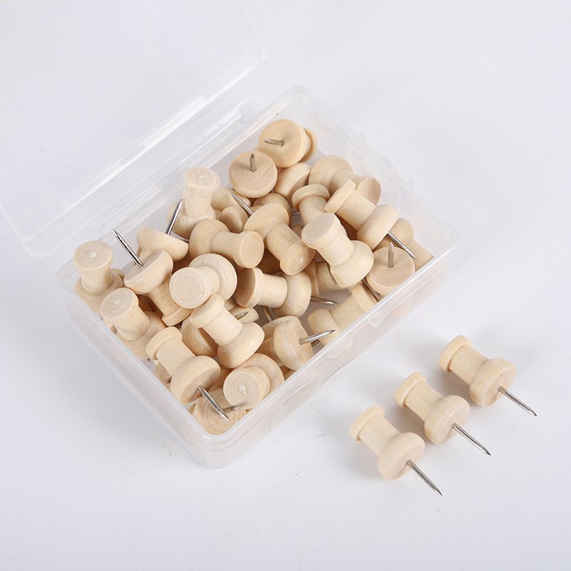 Hộp 100 đinh ghim bảng gỗ bần bảng ghim nỉ, ghim tài liệu sticker trang ...