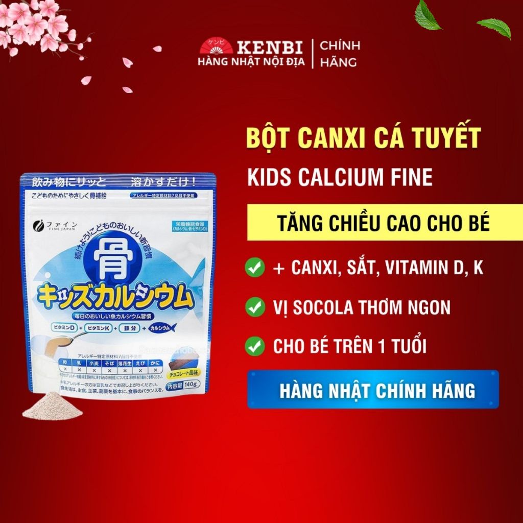 Canxi Cá Tuyết - Fine Japan Bone's Calcium for Kids- Hàng Nhật Nội Địa ...