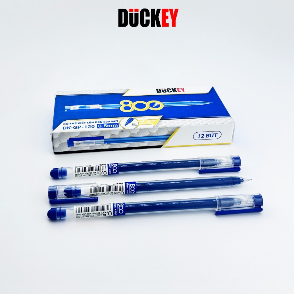 [New 2024] Hộp 12 cái bút nước mực liền thân ngòi kim Duckey GP-120 ...