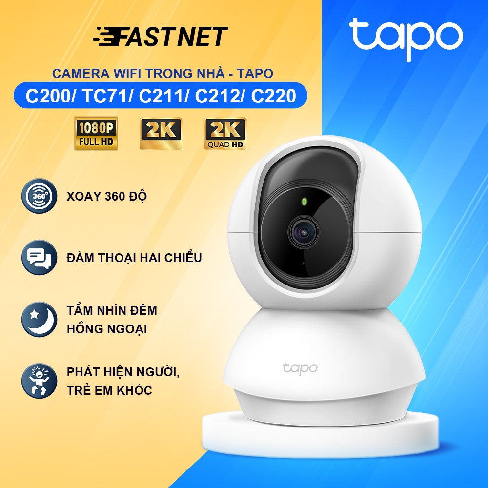 [Hỏa Tốc] Camera Wifi TP-Link Tapo C200/TC71/C211/C220/C202/C212/C222/C230 Full HD 2MP/3MP/5MP ...