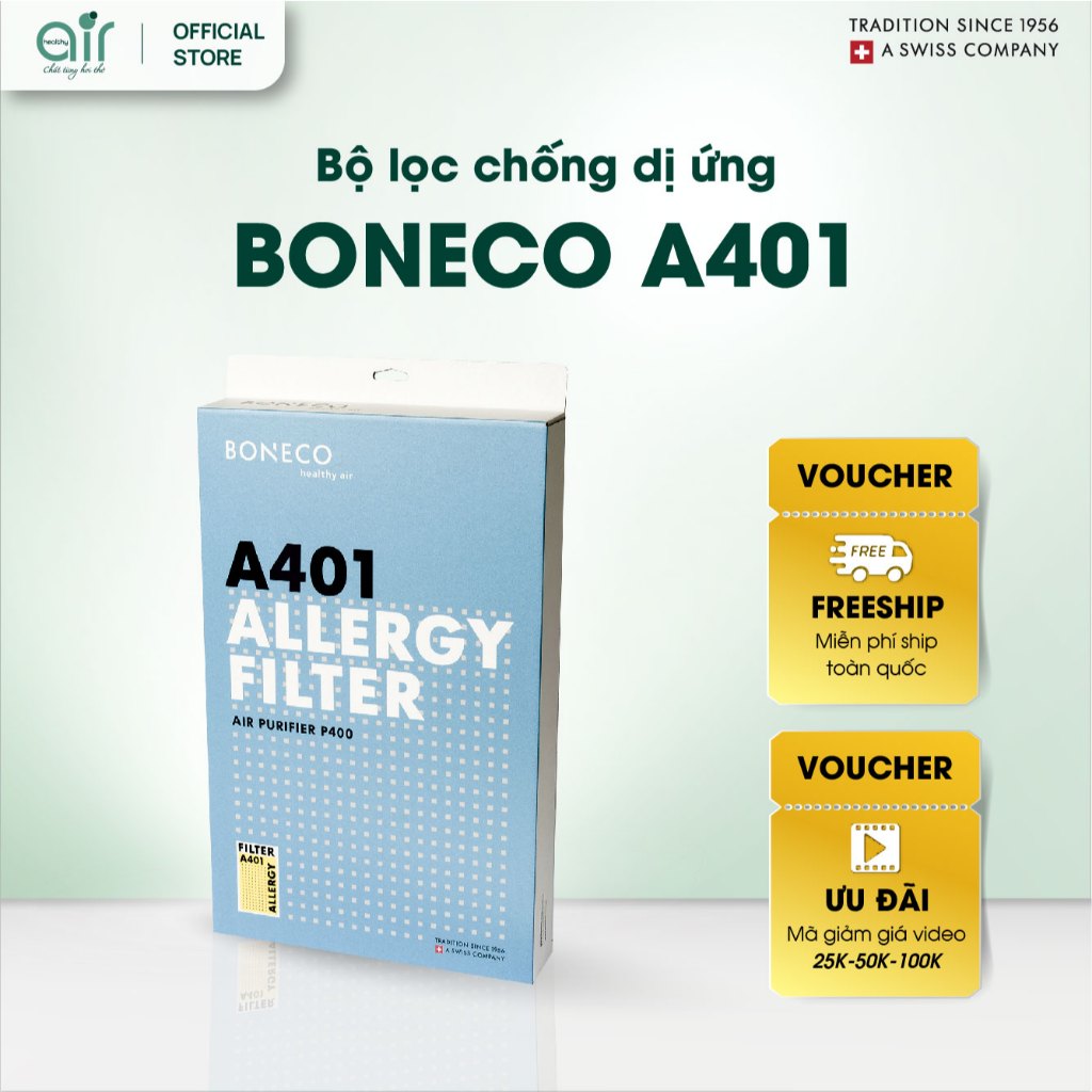 Bộ lọc không khí thay thế BONECO A401 chống dị ứng,lọc bụi &vi khuẩn ...