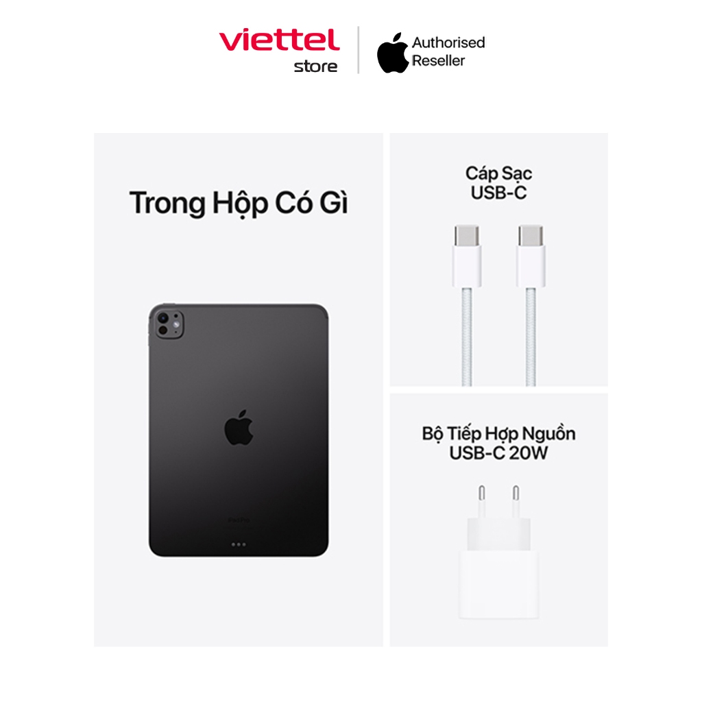 iPad Pro M4 11 inch Standard Glass WIFI 256GB Chính hãng (ZA/A ...