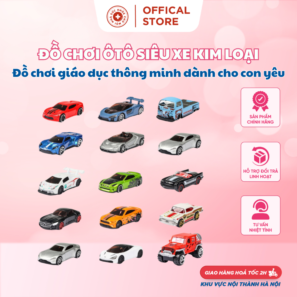 Đồ Chơi ÔTô Siêu Xe Chạy Đà Kim Loại Bé Xíu Xinh Xinh Cho Bé | Shopee ...