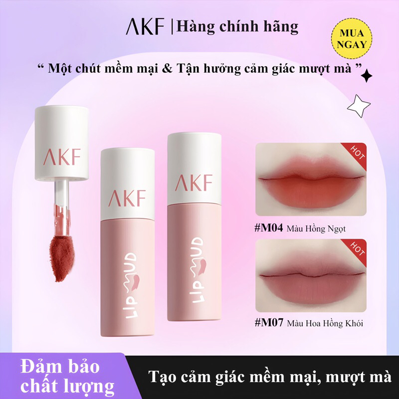 [AKF] Son bùn AKF 1g 3g-Son kem lì AKF chính hãng-son lì mềm mịn như ...