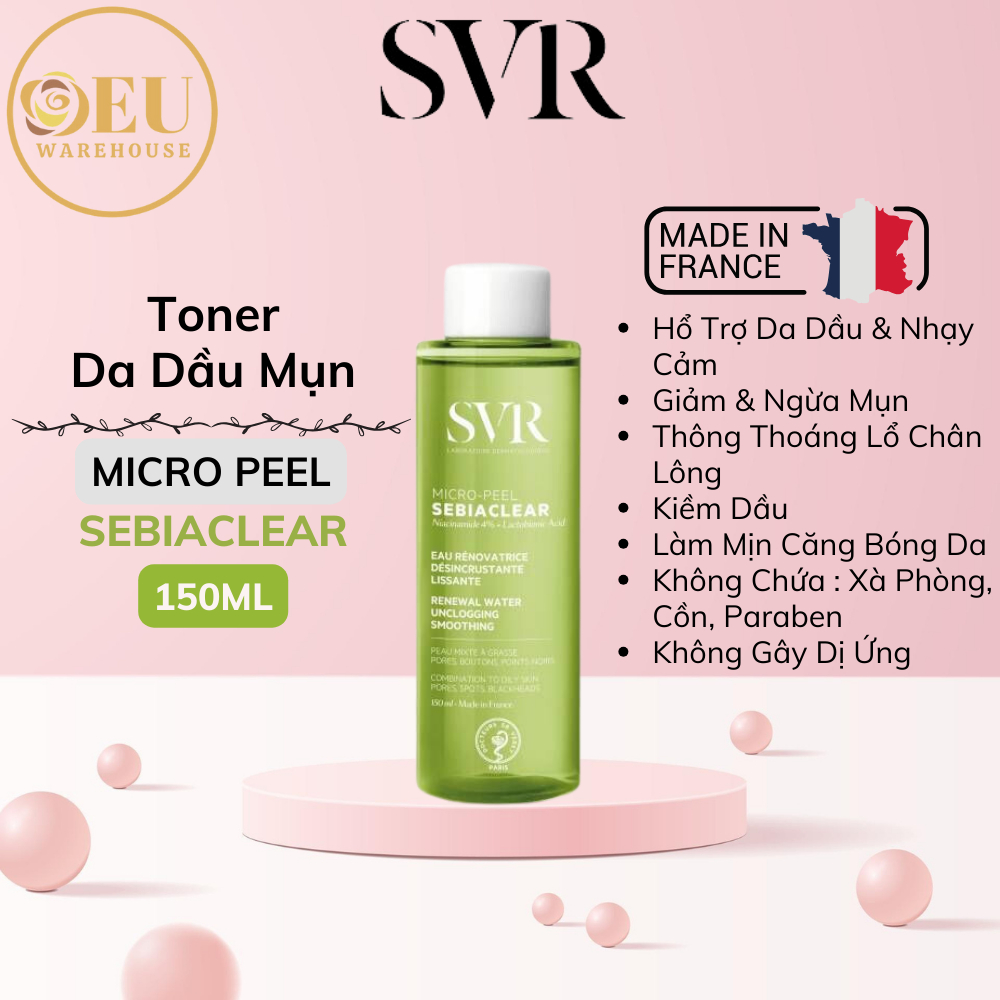 [Mẫu Mới] Toner SVR Sebiaclear Micro-Peel Tẩy Da Chết Mặt Kiềm Dầu Mụn ...