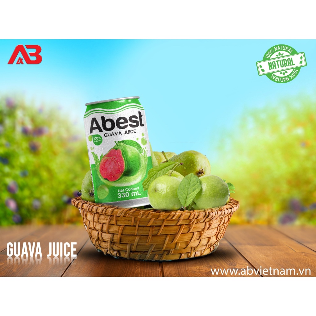 Thùng 24 Lon Nước Ổi Abest Fruit Juice (330ml/lon) Chính Hãng | Shopee Việt Nam