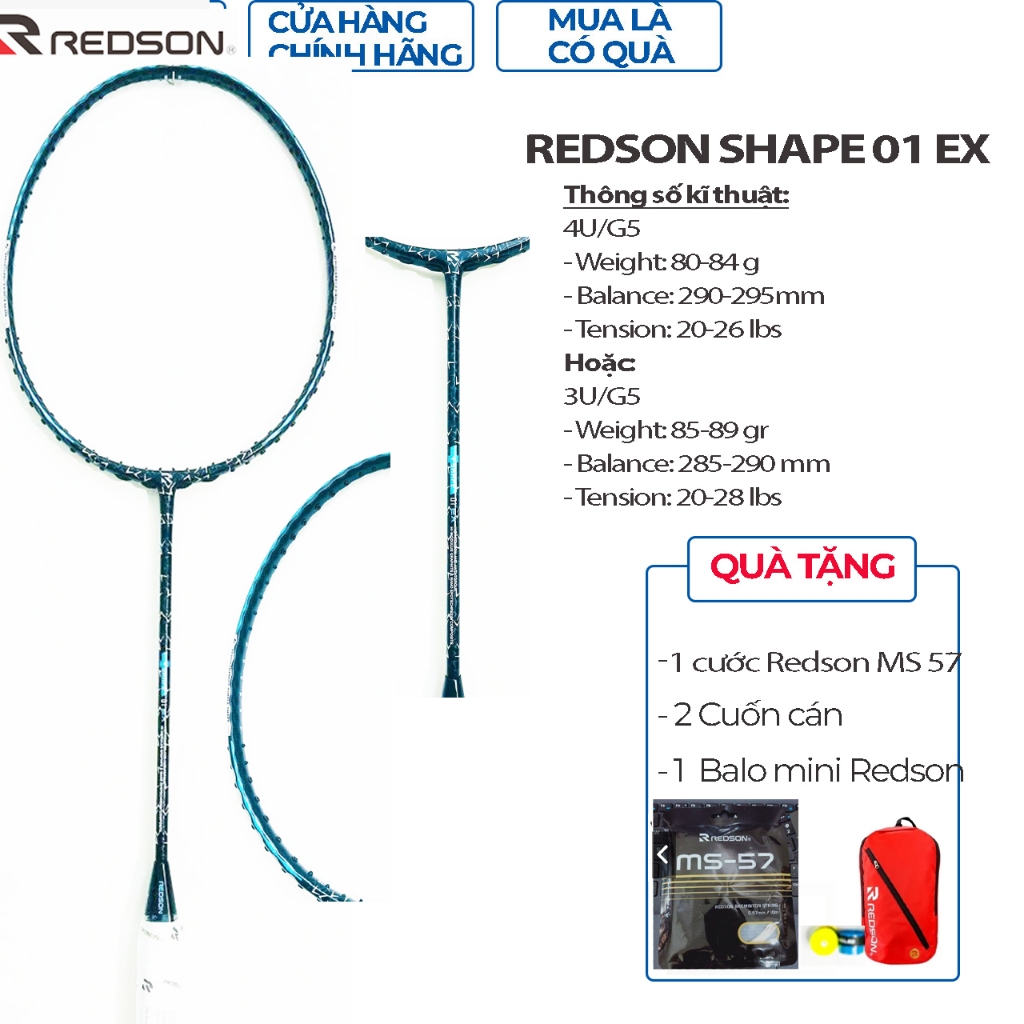 Vợt cầu lông cao cấp Redson Shape 01EX new series 2024- chính hãng | Shopee Việt Nam