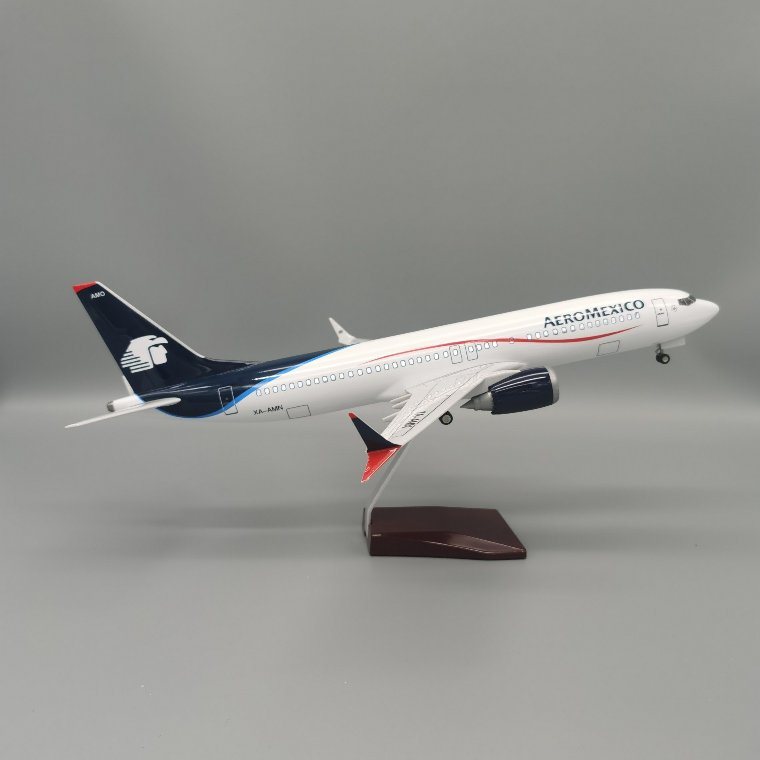 Mô hình máy bay AEROMEXICO Airlines Boeing B737 MAX 47cm 1:130 có đèn ...