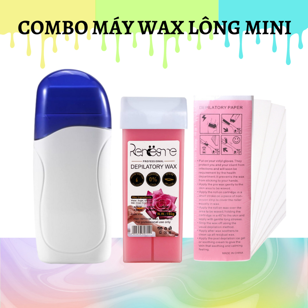 Bộ Máy wax lông nóng Depilatory + 1 thanh sáp wax + giấy wax | Shopee ...