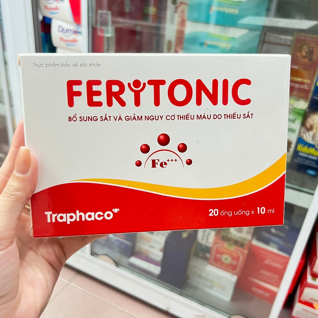 [CHÍNH HÃNG] FERITONIC Traphaco hộp 20 ống - Bổ sung sắt, phòng thiếu ...