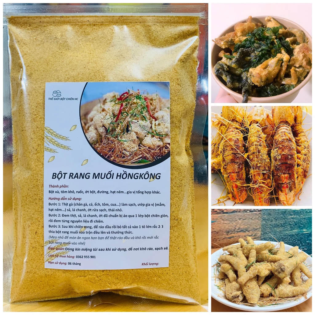 Bột Rang Muối Hong Kong 10 Vị, Bột muối rang gà, ếch, vịt, tôm, cua ...