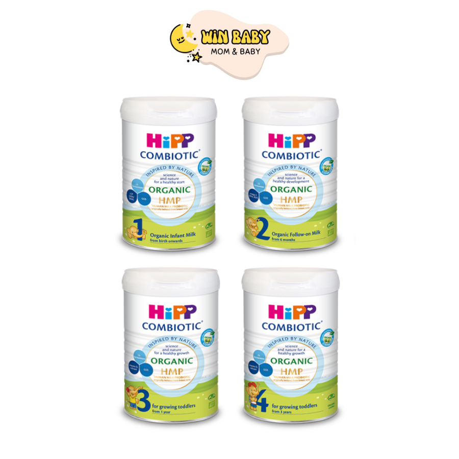 Sữa bột HiPP organic combiotic hộp 800g cho bé số 1,2,3,4 | Shopee Việt Nam
