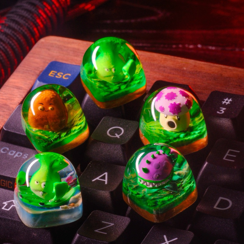 Nút bàn phím cơ Plants vs Zombies.Keycap resin Plant vs Zombies.Keycap ...