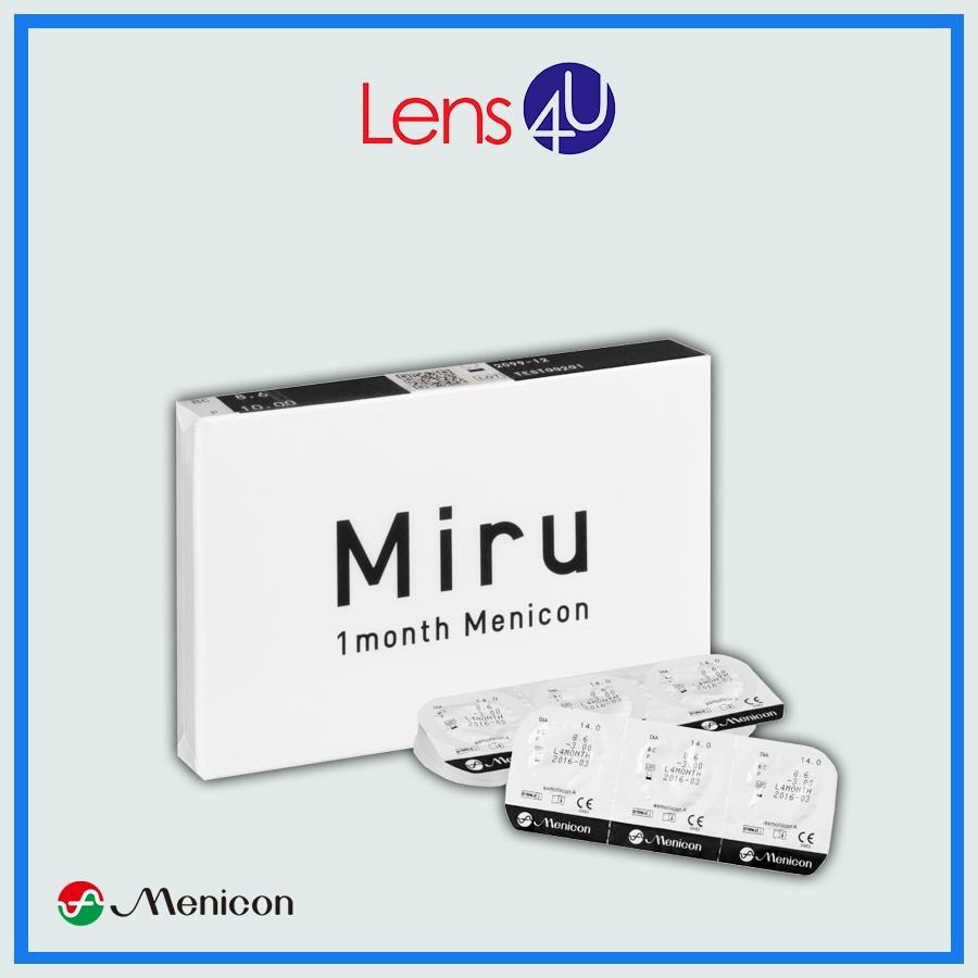 Miru 1 Month Contact Lenses tốt nhất thế giới, độ ẩm cực cao | Shopee ...