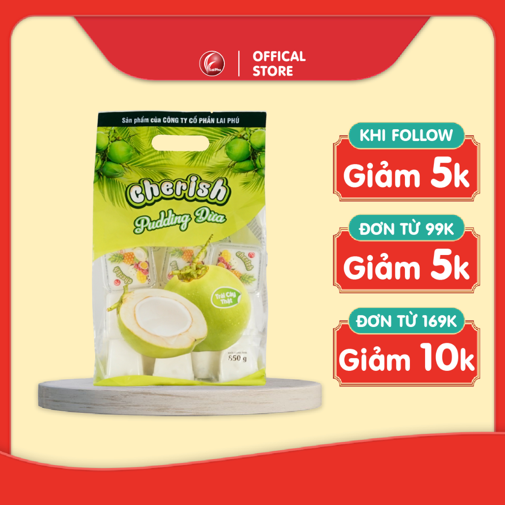 Thạch Pudding Cherish Vị Dừa 850G | Shopee Việt Nam