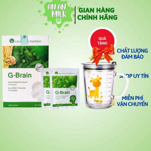 G-Brain Cốm Hỗ trợ Phát Triển Trí Não Chính Hãng (Hộp 30 gói) | Shopee ...