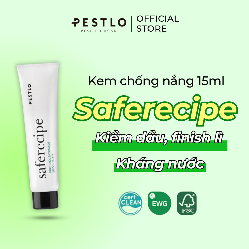 Kem chống nắng PESTLO Saferecipe Sun Essence SPF50 PA++++ 15ml | Shopee ...