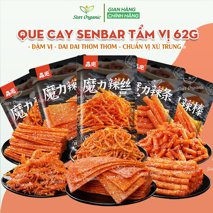 Que Cay Tăm Cay Tẩm Vị Spicy Strip Ăn Liền Nội Địa Trung 62G - Star ...