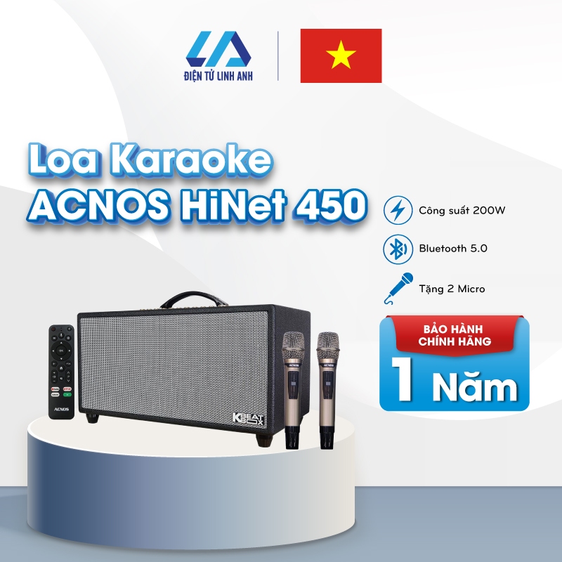 Loa Karaoke ACNOS KBEATBOX KSNET 450 - Hàng chính hãng bảo hành 12 ...