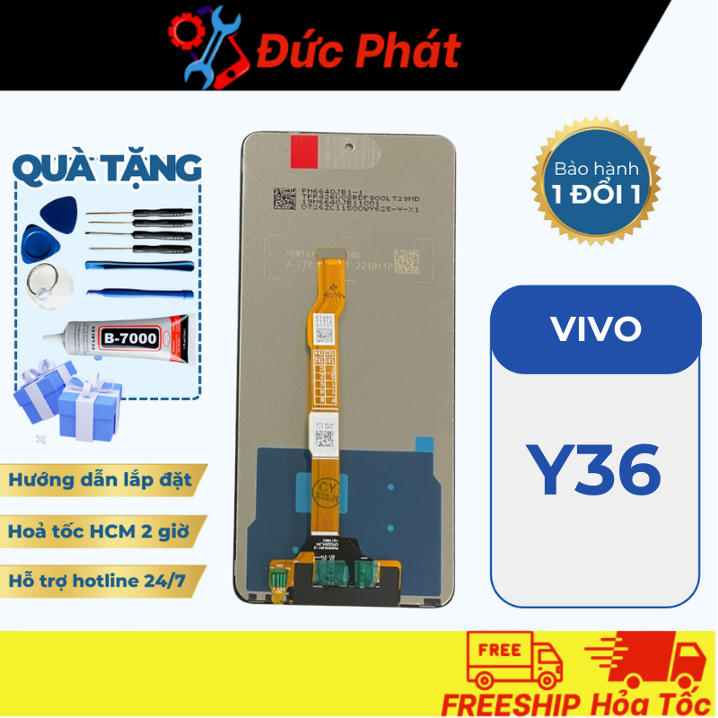 Màn Hình VIVO Y36 ZIN MÁY Đục Lỗ (Tặng kèm tools, keo) | Shopee Việt Nam