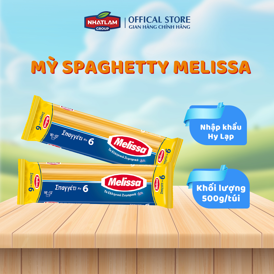 Mì Spaghetti Melissa, Mỳ Ý Sợi Số 6 500g Chính Hãng- Nhập Khẩu Hy Lạp- Mỳ sợi dai ngon | Shopee ...